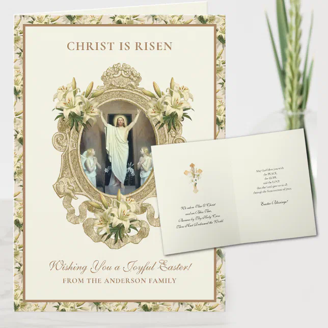 Easter Religious Resurrection Jesus Christian Holiday Card | Zazzle