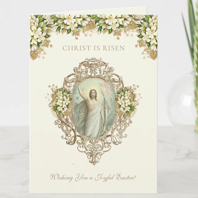 Easter Religious Resurrection Jesus Christian Holiday Card | Zazzle