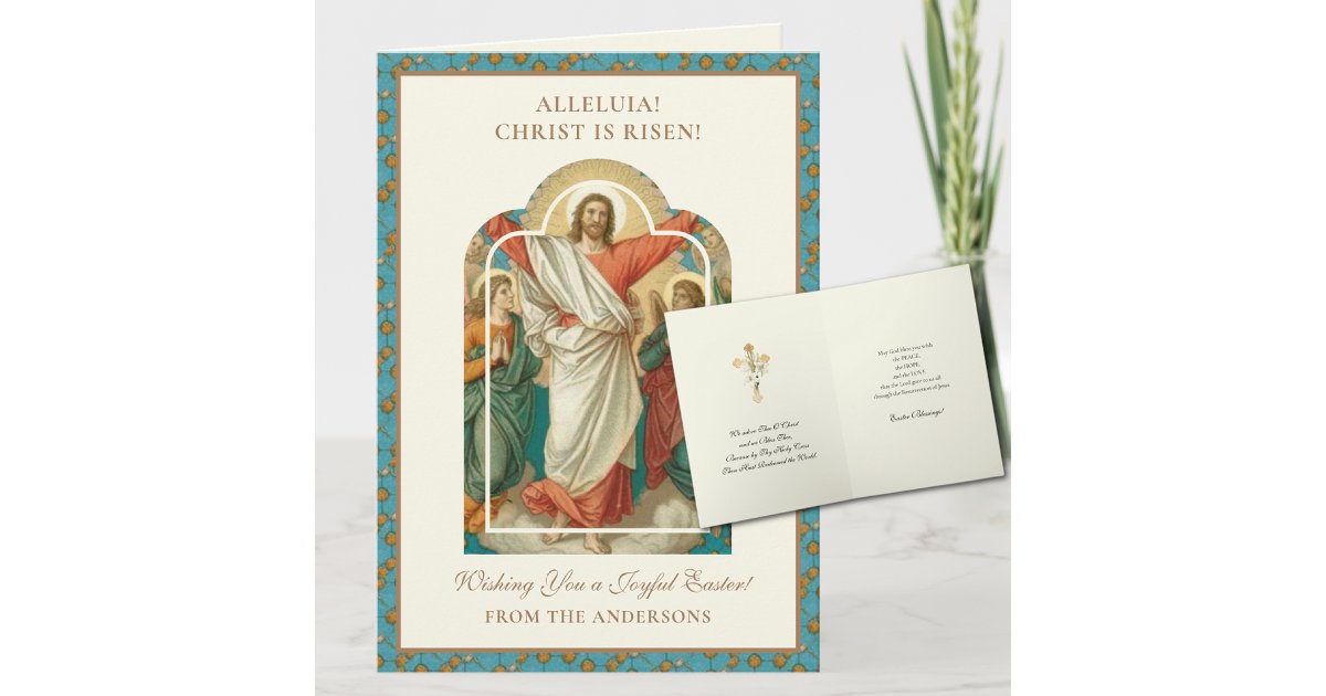 Easter Religious Resurrection Jesus Christian Holiday Card | Zazzle