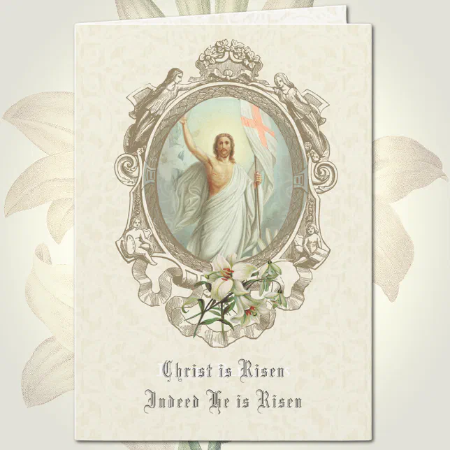 Easter Religious Resurrection Jesus Prayer Holiday Card | Zazzle
