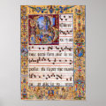Easter Resurrection Gregorian Medieval Antiphon Poster | Zazzle