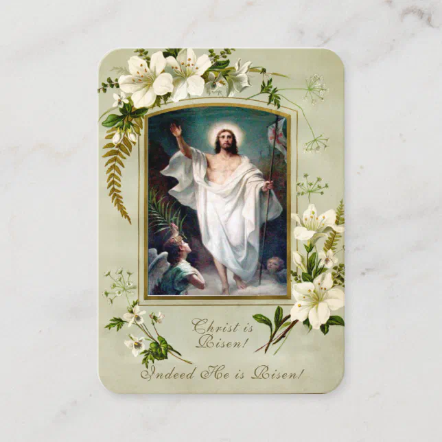 Easter Resurrection Holy Cards Paschal Prayer | Zazzle