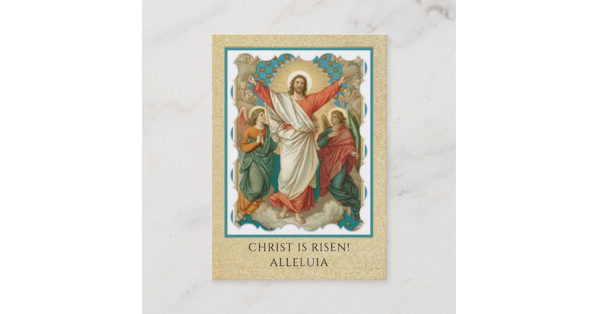 Easter Resurrection Holy Cards w/prayer St. John | Zazzle