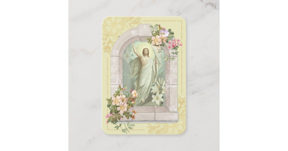 Easter Resurrection Holy Cards w/prayer St. John | Zazzle