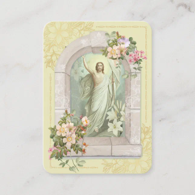 Easter Resurrection Holy Cards w/prayer St. John | Zazzle