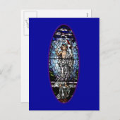 Easter: Resurrection of Christ stained glass Holiday Postcard | Zazzle
