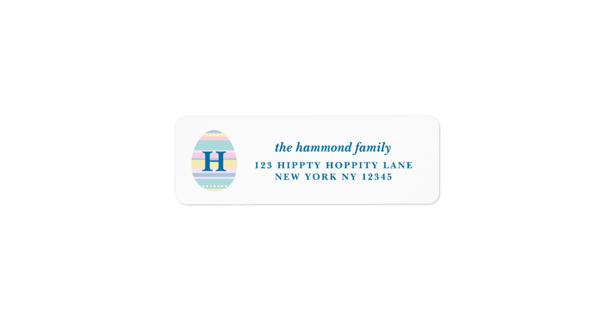 Easter Return Address Label | Zazzle