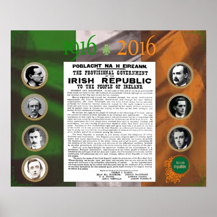 Easter Rising 1916 - 2016 Commemorative Poster | Zazzle.com
