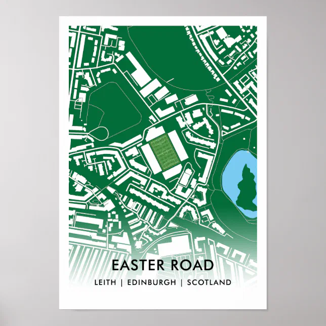 Easter Road Stadium Poster – Home of Hibernian FC, | Zazzle