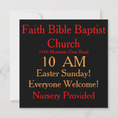 Easter Services Church Invitation | Zazzle