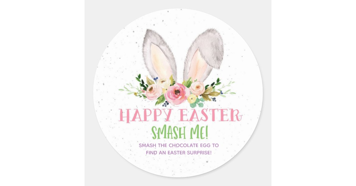 Easter Smash Egg Sticker | Zazzle