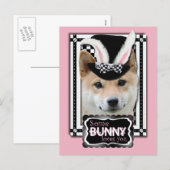 Easter - Some Bunny Loves You - Shiba Inu Holiday Postcard | Zazzle