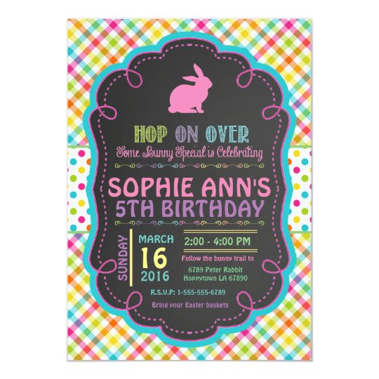 Easter Spring Birthday Party Invitation | Zazzle.com