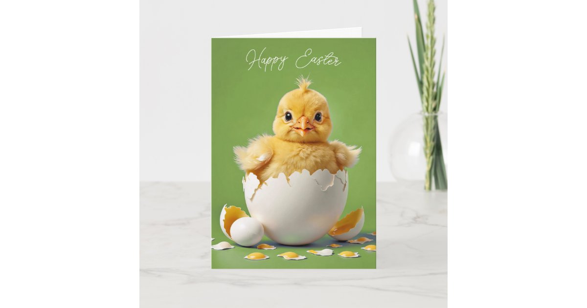 Easter Spring Chick Card | Zazzle