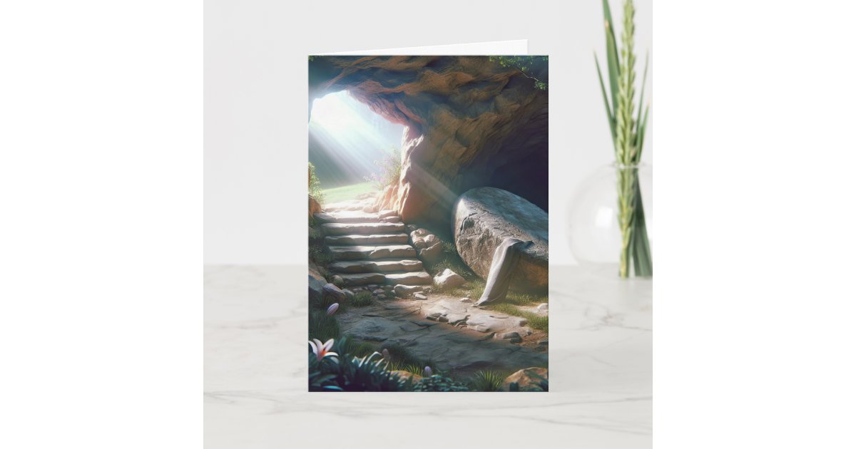 Easter Sunday Morning Empty Tomb Card | Zazzle