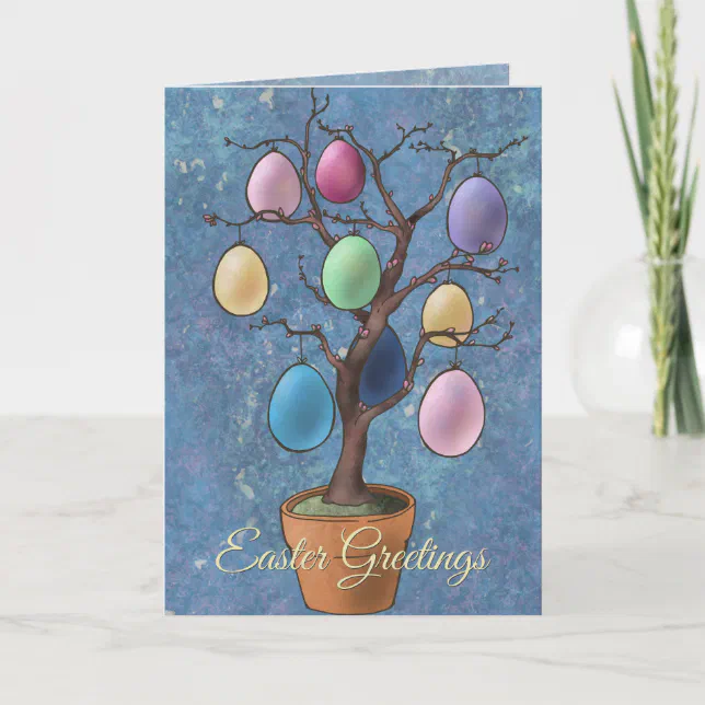 Easter Tree Greeting Card | Zazzle