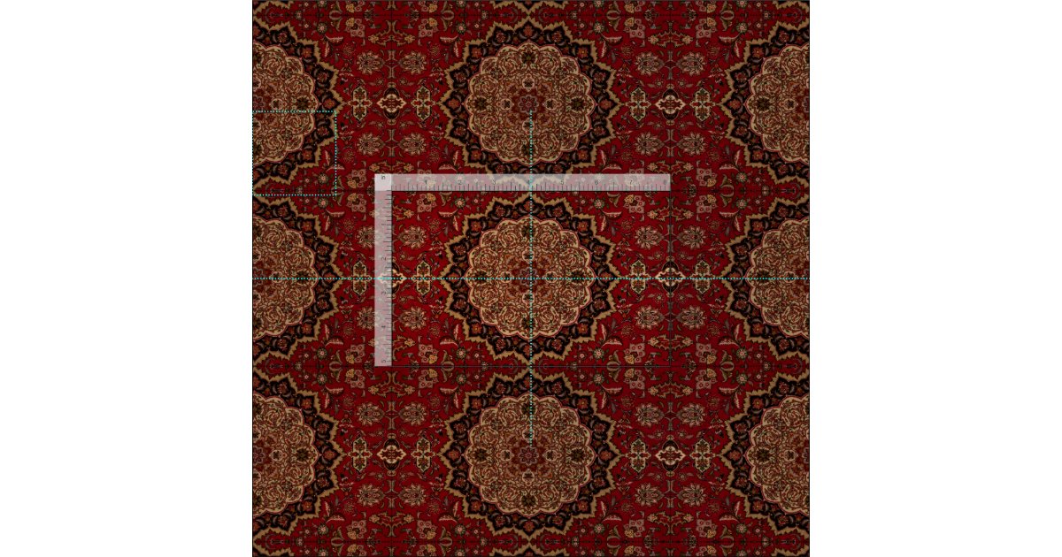 Eastern Accent Vintage Persian Pattern Fabric | Zazzle