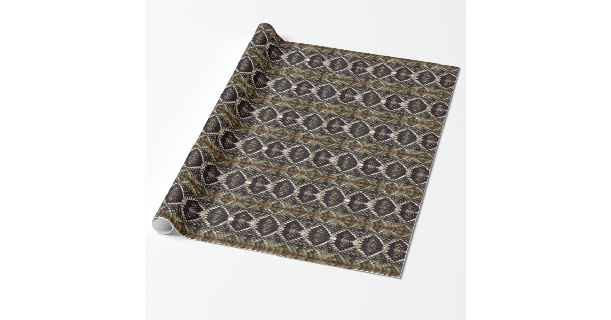 Eastern Diamondback Rattlesnake Wrapping Paper | Zazzle