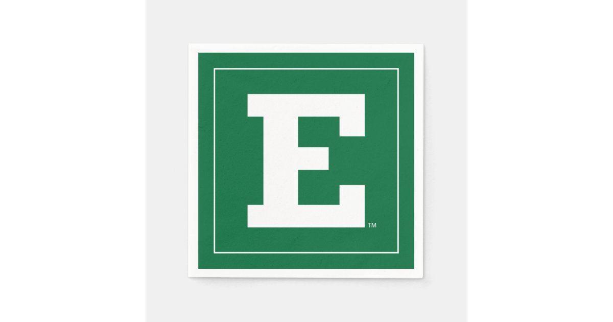 Eastern Michigan - E Logo Napkins | Zazzle
