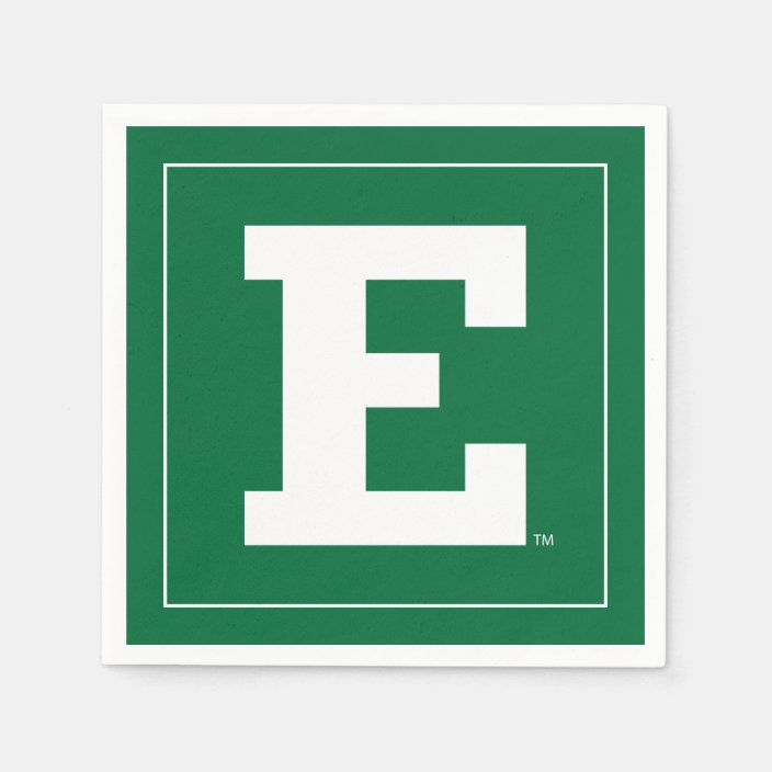Eastern Michigan - E Logo Napkins | Zazzle.com