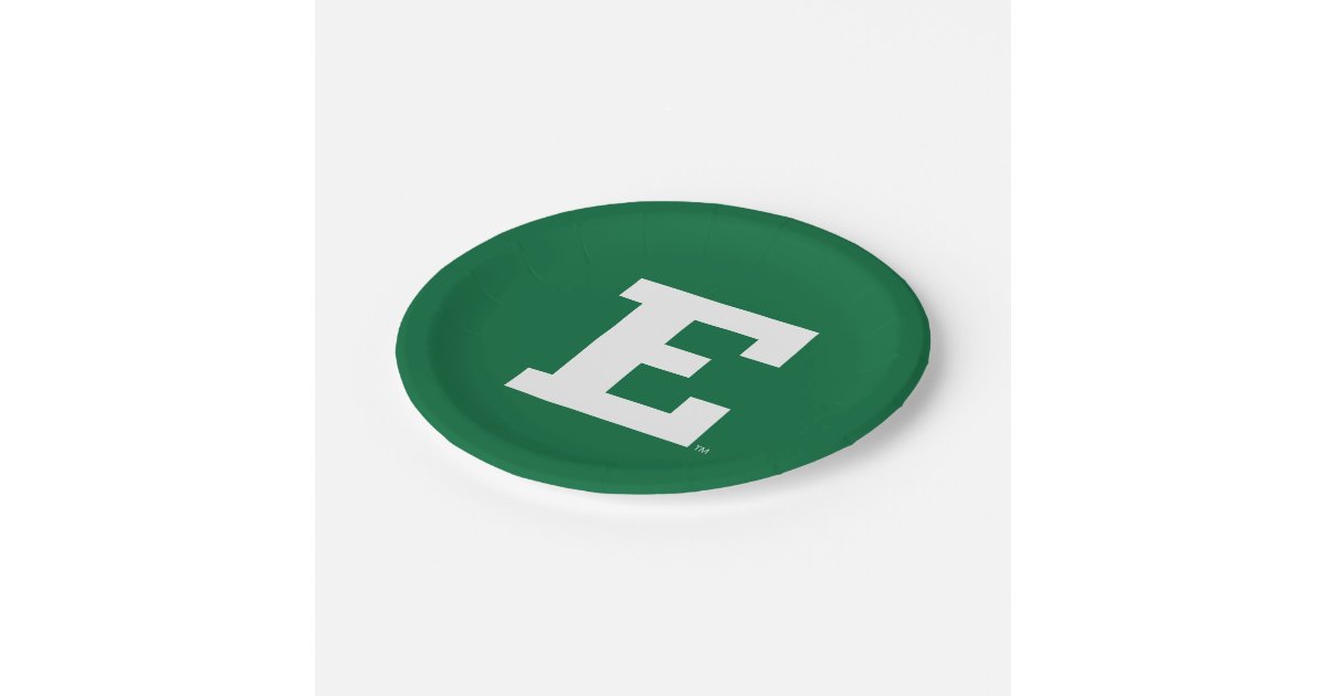Eastern Michigan - E Logo Paper Plates | Zazzle