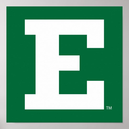 Eastern Michigan - E Logo Poster | Zazzle.com