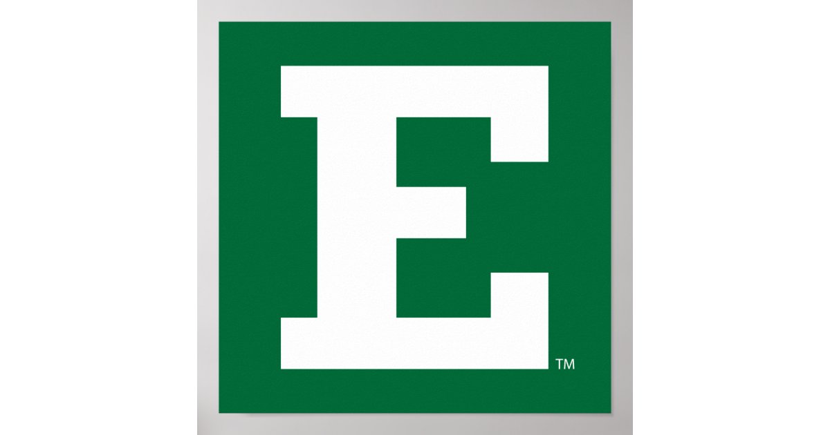 Eastern Michigan - E Logo Poster | Zazzle