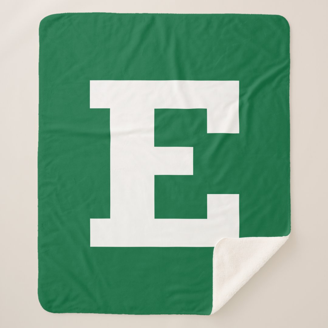 Eastern Michigan - E Logo Sherpa Blanket | Zazzle