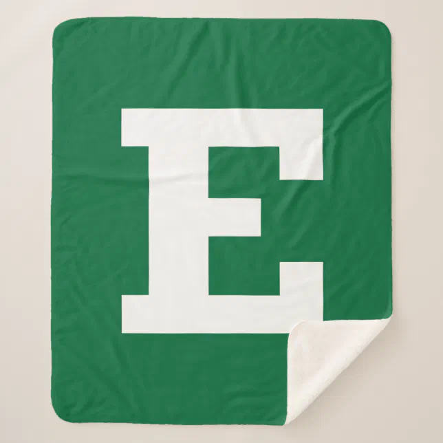 Eastern Michigan - E Logo Sherpa Blanket | Zazzle