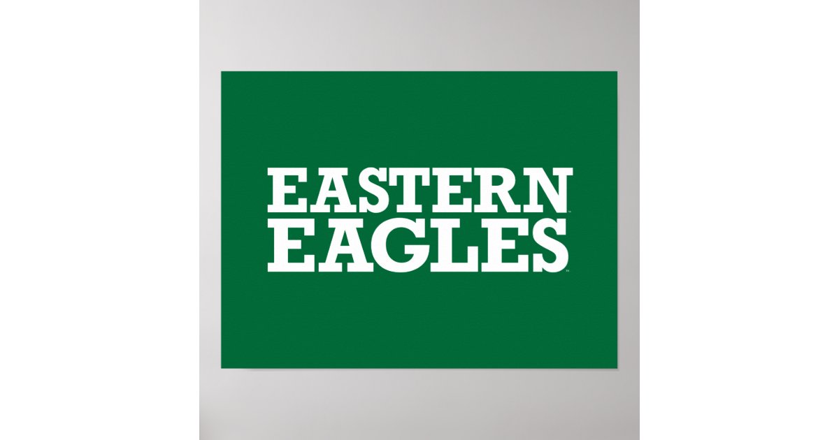Eastern Michigan Eagles Wordmark Poster | Zazzle