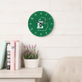 Eastern Michigan State Love Large Clock | Zazzle