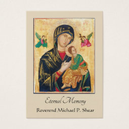 Eastern Rite Catholic Byzantine Funeral Holy Card | Zazzle