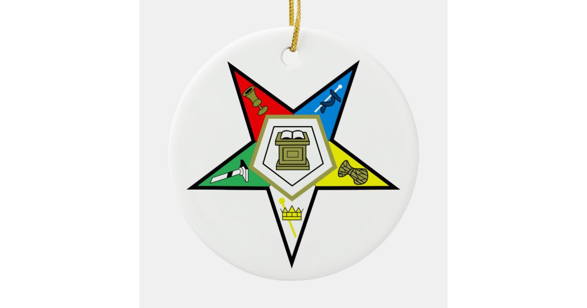 Eastern Star Ceramic Ornament | Zazzle