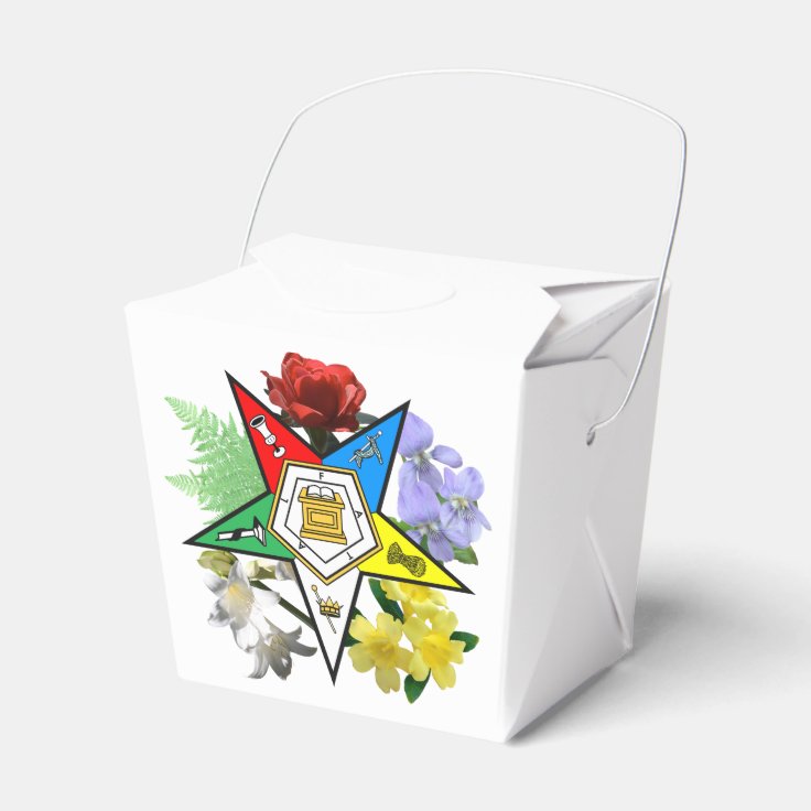 Eastern Star floral take out gift box | Zazzle