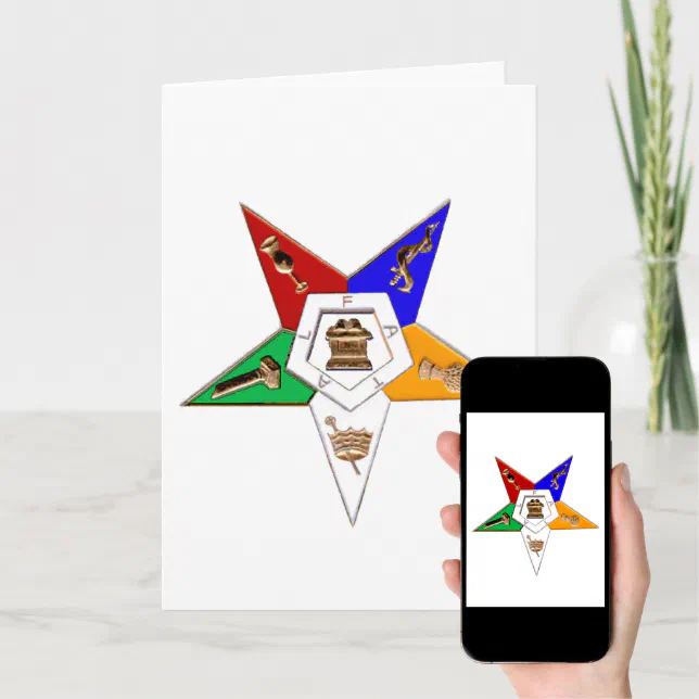 Eastern Star Greeting Card | Zazzle