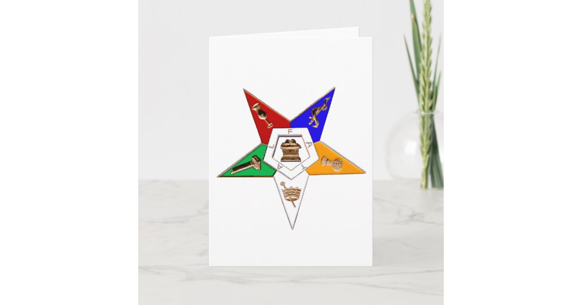 Eastern Star Greeting Card | Zazzle