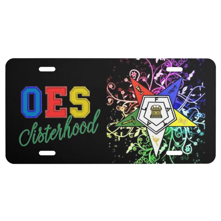Eastern Star License Plate | Zazzle