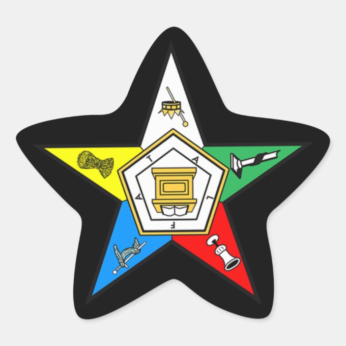 Eastern Star Star Shaped Sticker | Zazzle.com