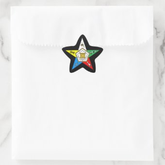 Eastern Star Star Shaped Sticker | Zazzle