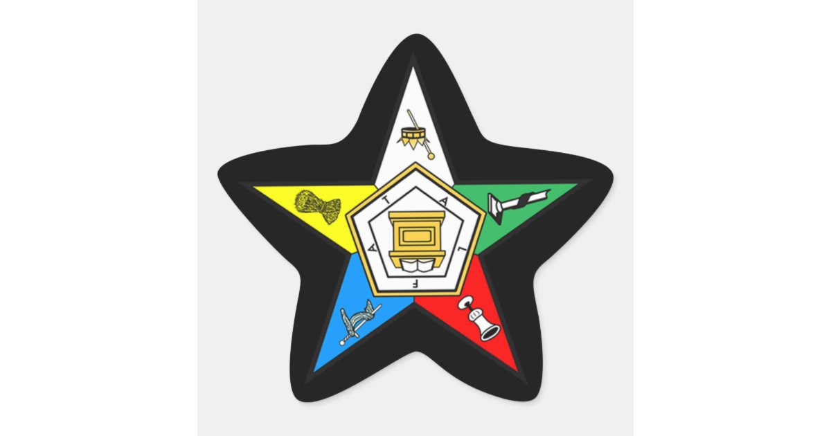 Eastern Star Star Shaped Sticker | Zazzle