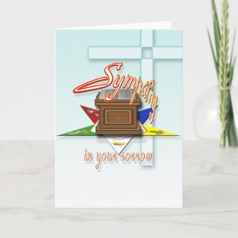 Eastern Star Sympathy Card | Zazzle