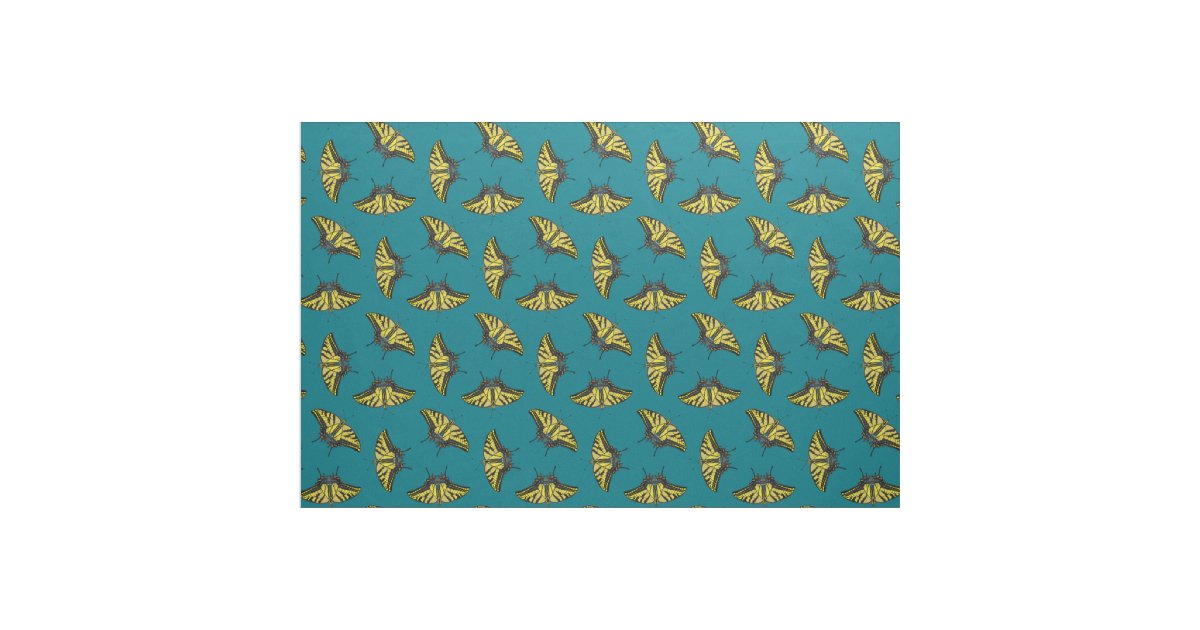 Eastern Tiger Swallowtail Butterflies Butterfly Fabric | Zazzle