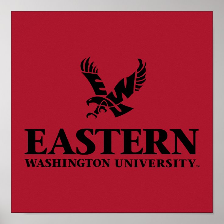 Eastern Washington University Logo Poster | Zazzle