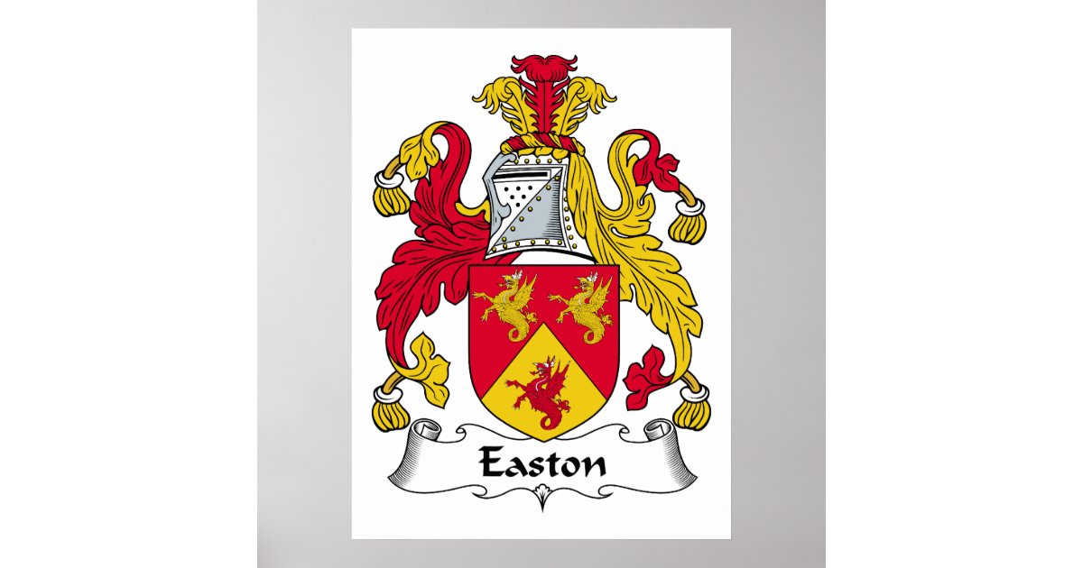 Easton Family Crest Poster | Zazzle