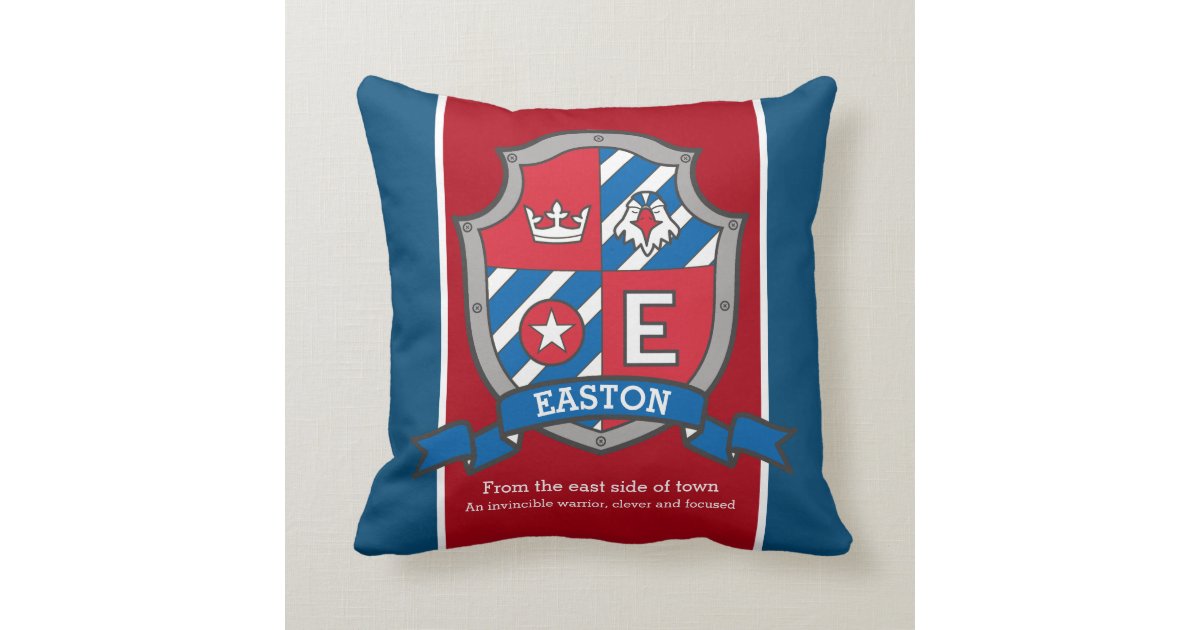 Easton Name Meaning Kid Red Blue Bird Cushion Zazzle easton-name-meaning-kid-red-blue-bird-cushion-zazzle