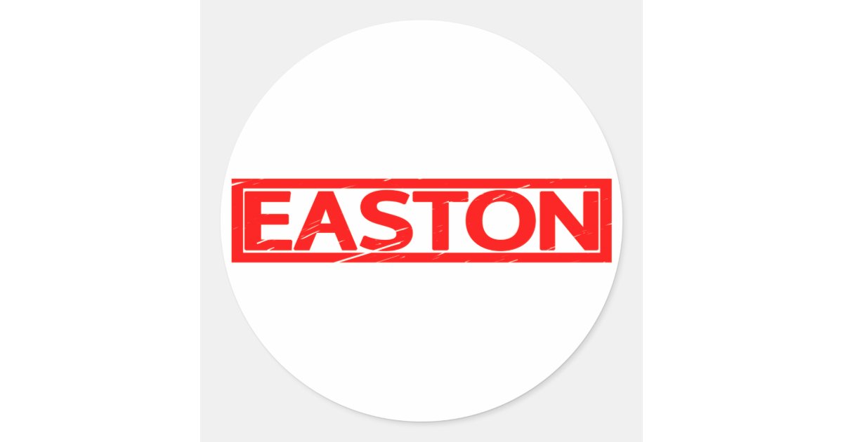 Easton Stamp Classic Round Sticker | Zazzle
