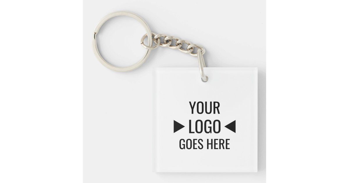 Easy Custom Corporate Business Logo Keychain | Zazzle