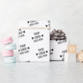 Easy Custom Corporate Business Logo Pattern Wrapping Paper | Zazzle