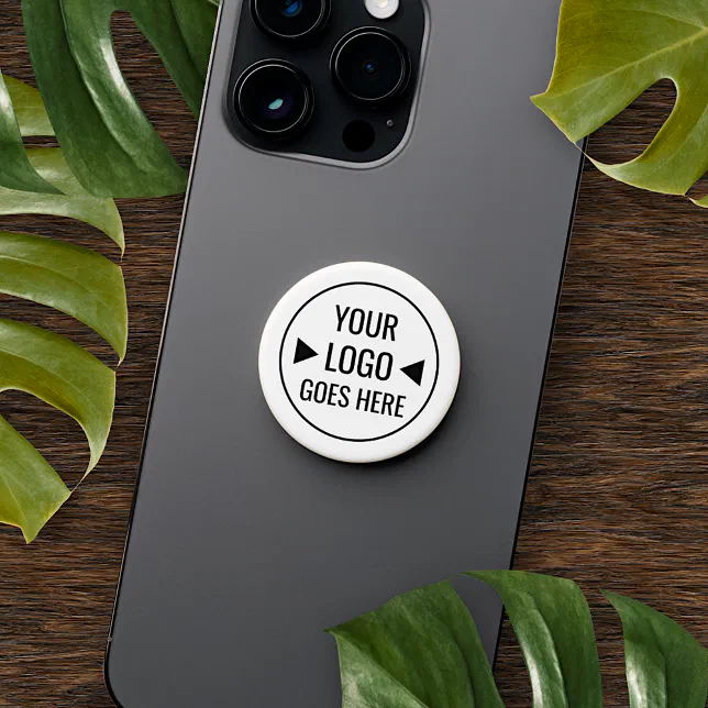 Easy Custom Corporate Business Logo PopSocket | Zazzle
