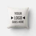 Easy Custom Corporate Business Logo Throw Pillow | Zazzle